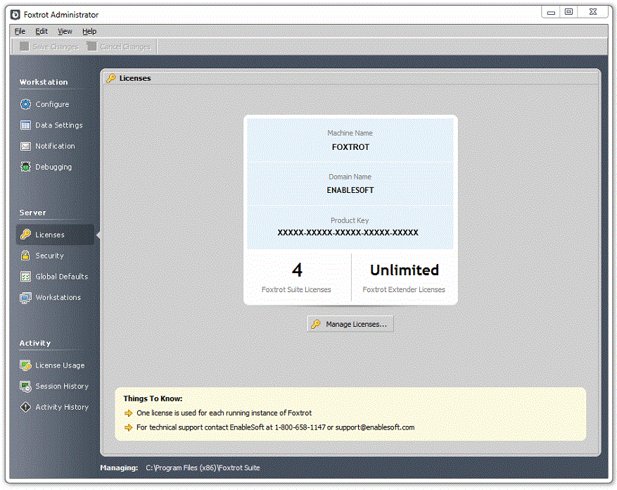 Moving Licenses – Foxtrot Alliance